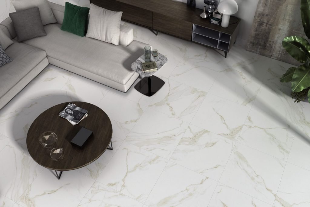 Calacatta Oro Porcelain Tile - Tiles of London