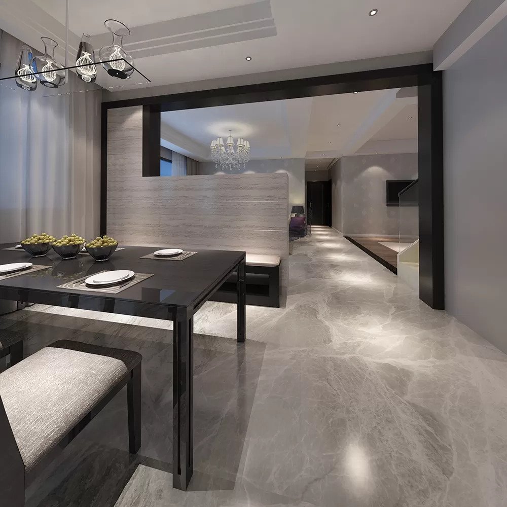 Venus Light Grey floor - Tiles of London
