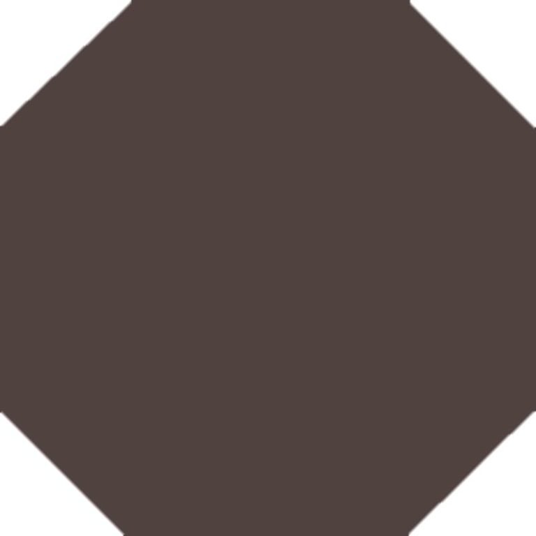 Brown Victorian Octagon - Tiles of London