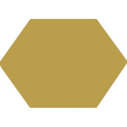 Yellow Victorian Elongated Hexagon - Tiles of London