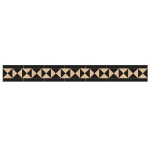 Griffin Black and Cognac Border Victorian - Tiles of London
